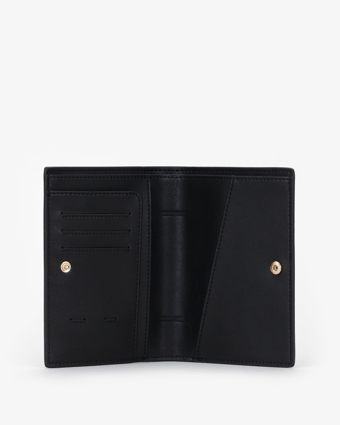 Travel Wallet in Black/Gold with Personalised Hardware – St. Oddity