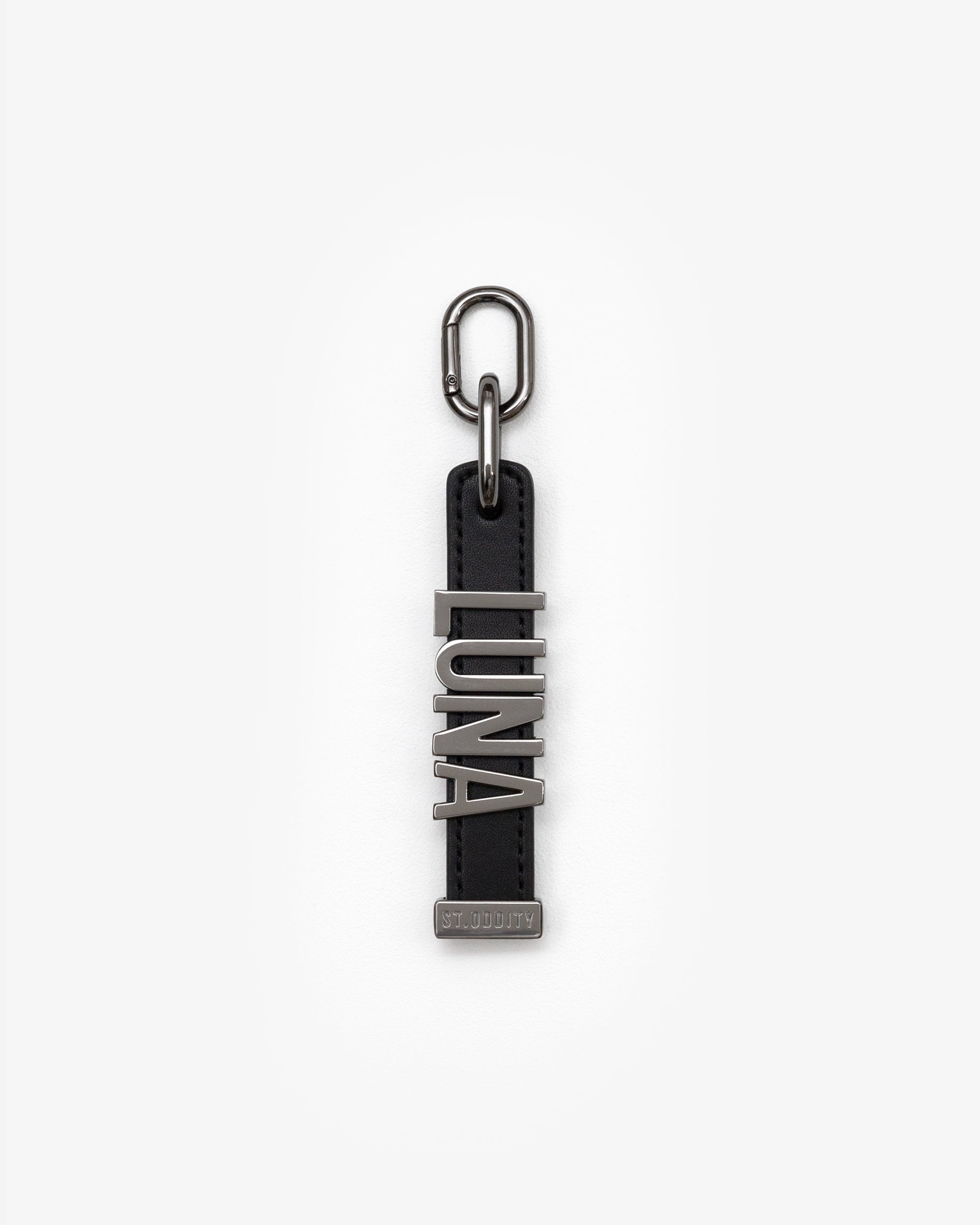 Charm in Black/Gunmetal with Personalised Hardware – St. Oddity