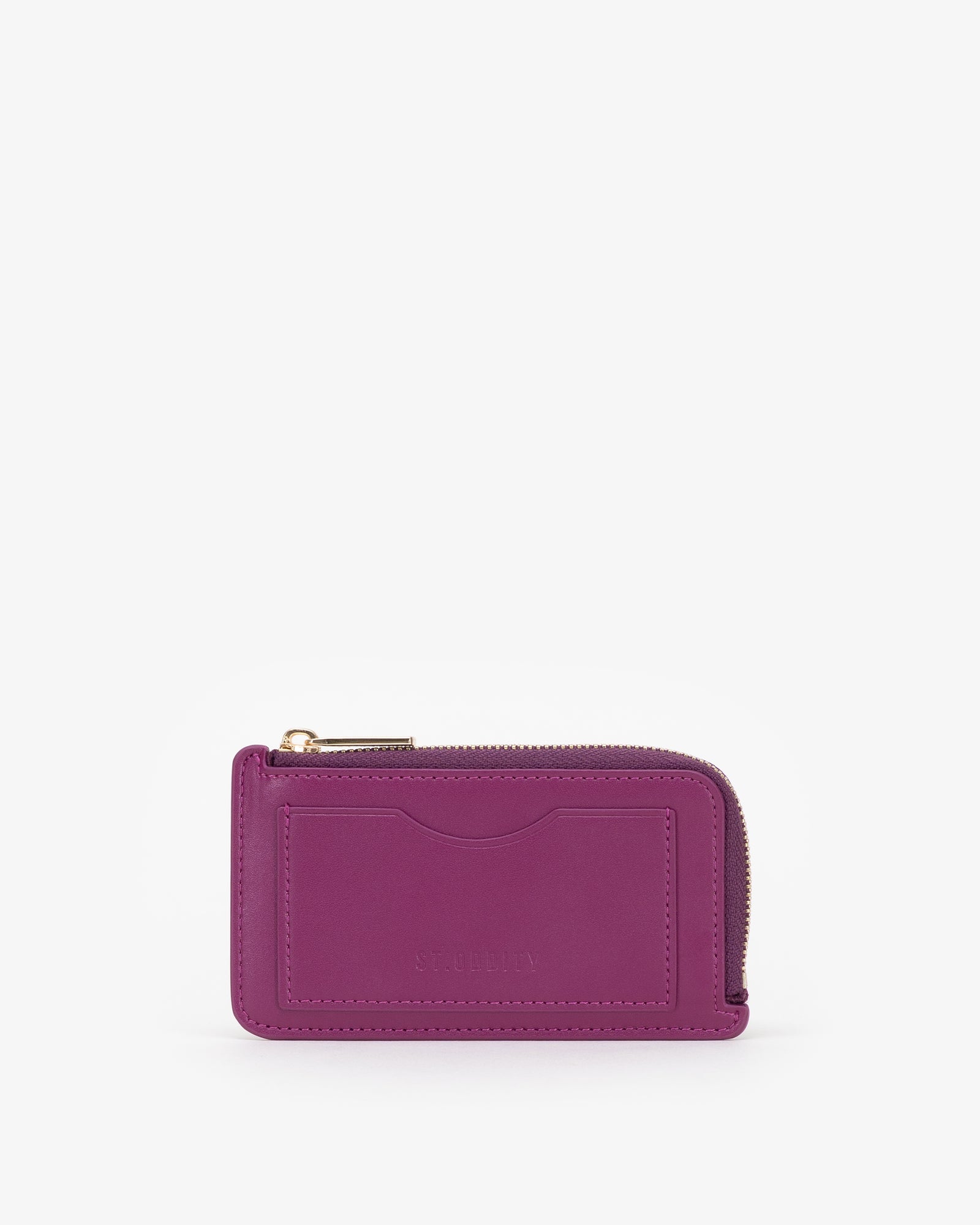 Zip Card Holder in Plum – St. Oddity